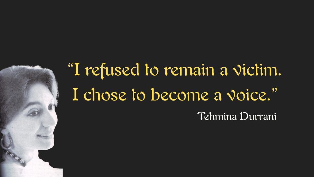 Controversial life of Tehmina Durrani by Ghania Zahid.